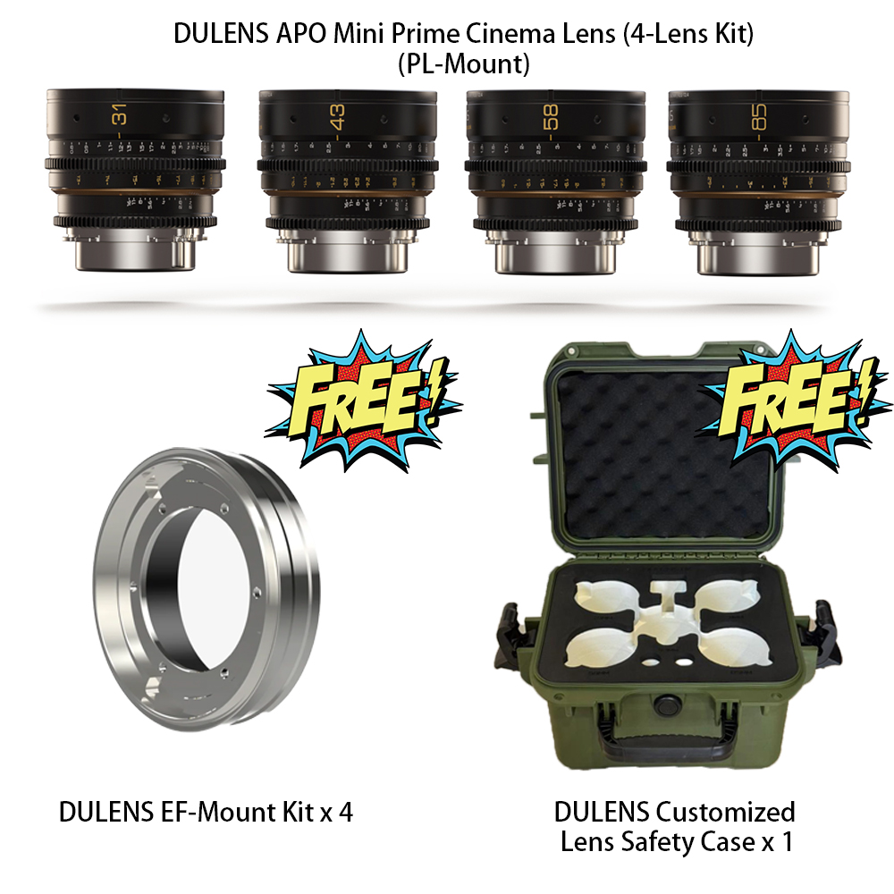 DULENS APO Mini Prime Cinema Lens (4-Lens Kit) – EZ Film Store