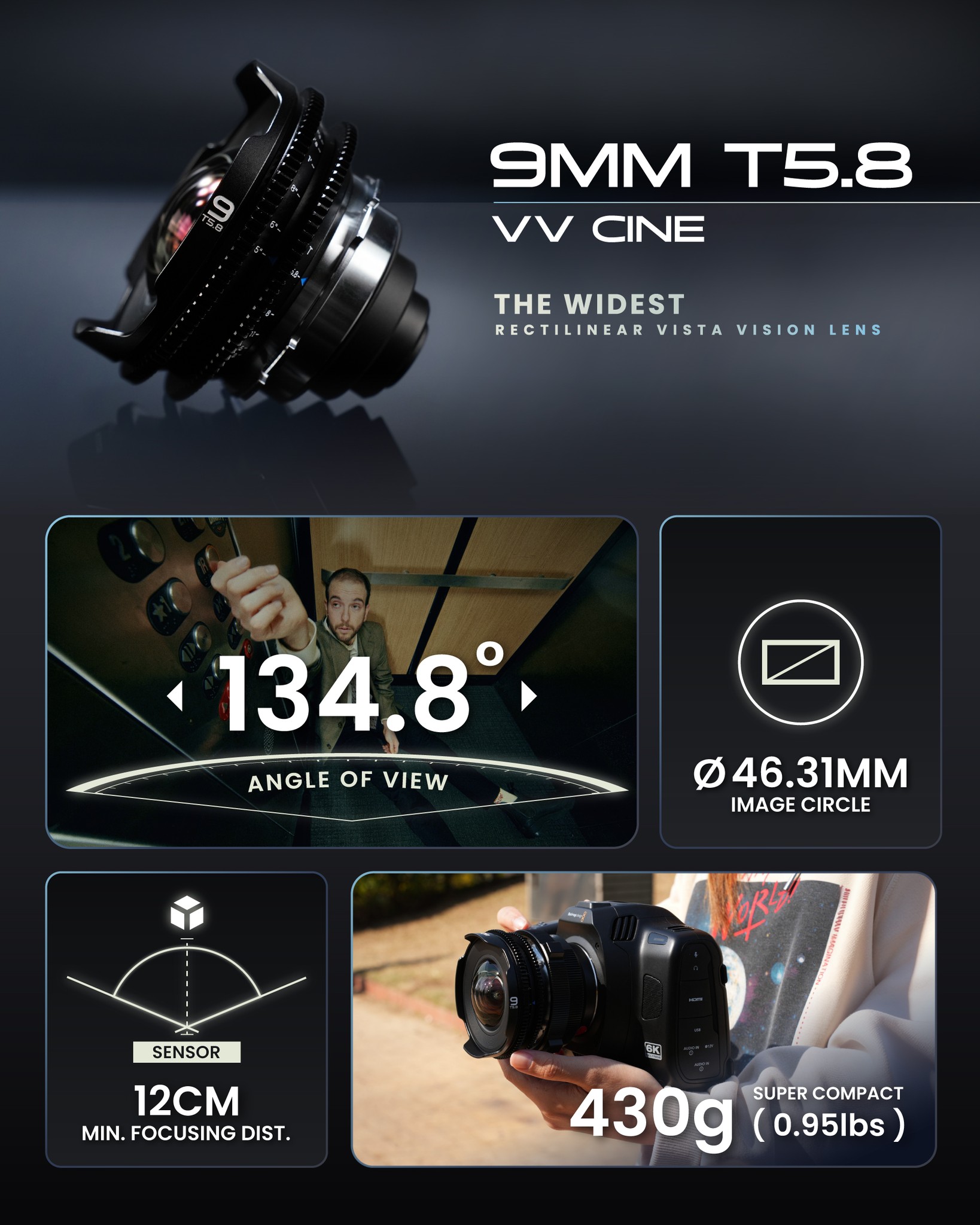 Venus Optics Laowa 9mm T5.8 Zero-D VV Cine Lens – EZ Film Store